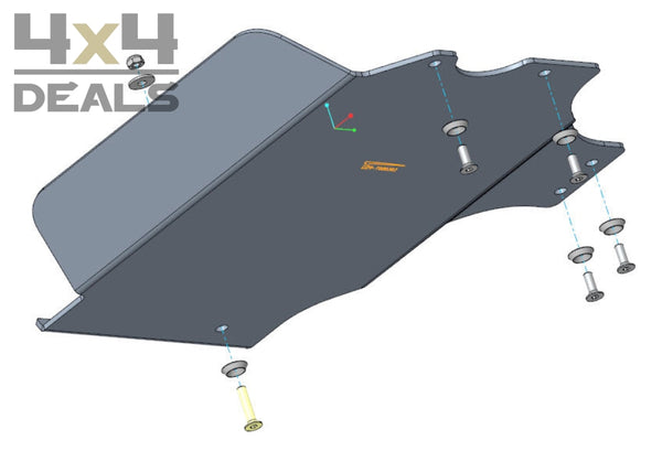 Skidplate transfer case Ford Ranger Raptor (2022+)